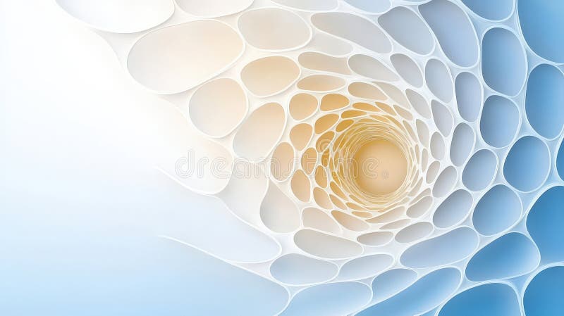 Abstract Light Spiral Background with Soft Curves and Gradients in Blue ...