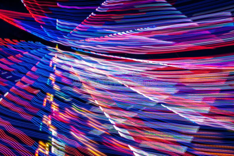 Abstract Light Streaks on Black Stock Image - Image of curved, abstract ...