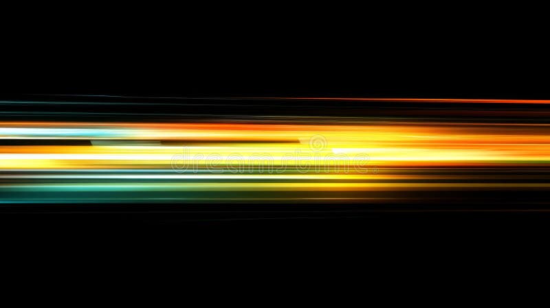 Abstract Light Streaks Horizontal Design Stock Illustration ...