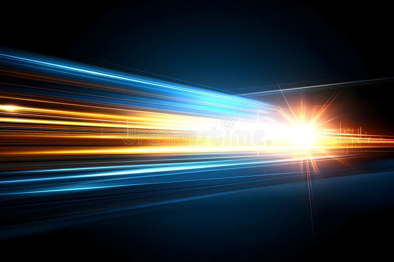 Abstract Light Streaks, Speed, Motion, Energy Burst Stock Photo - Image ...