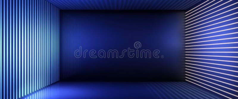 An Abstract Light Stripes Pattern on a Gradient Blue Background ...