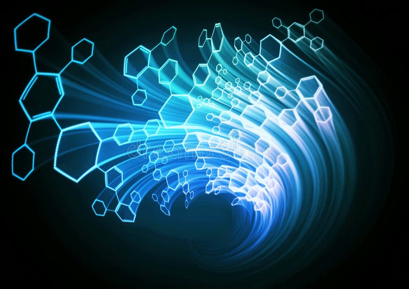 Abstract Light Swirl Digitally Generated Background Stock Illustration ...