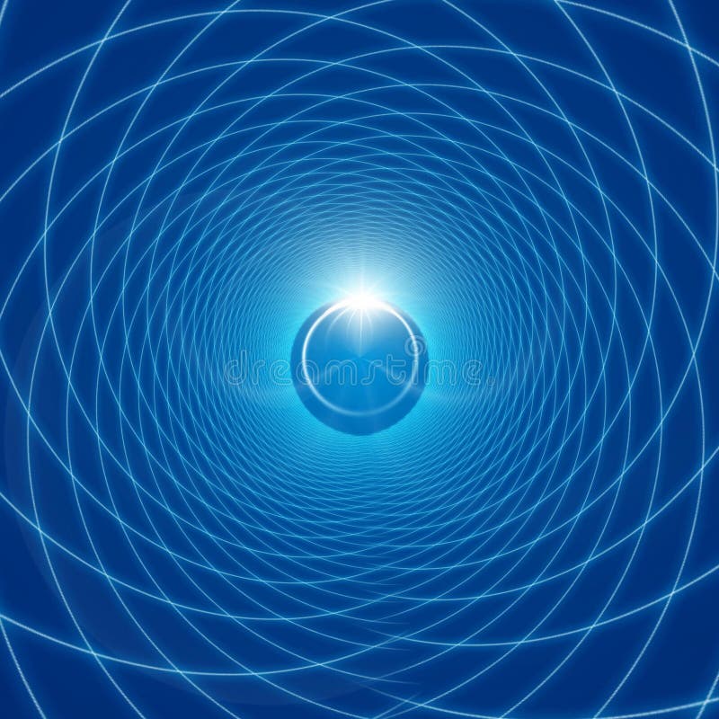 Abstract Light Swirl Digitally Generated Background Stock Illustration ...