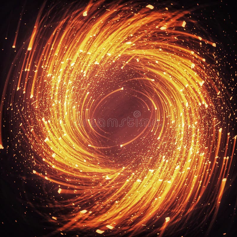 Abstract Light Swirl Digitally Generated Background Stock Illustration ...