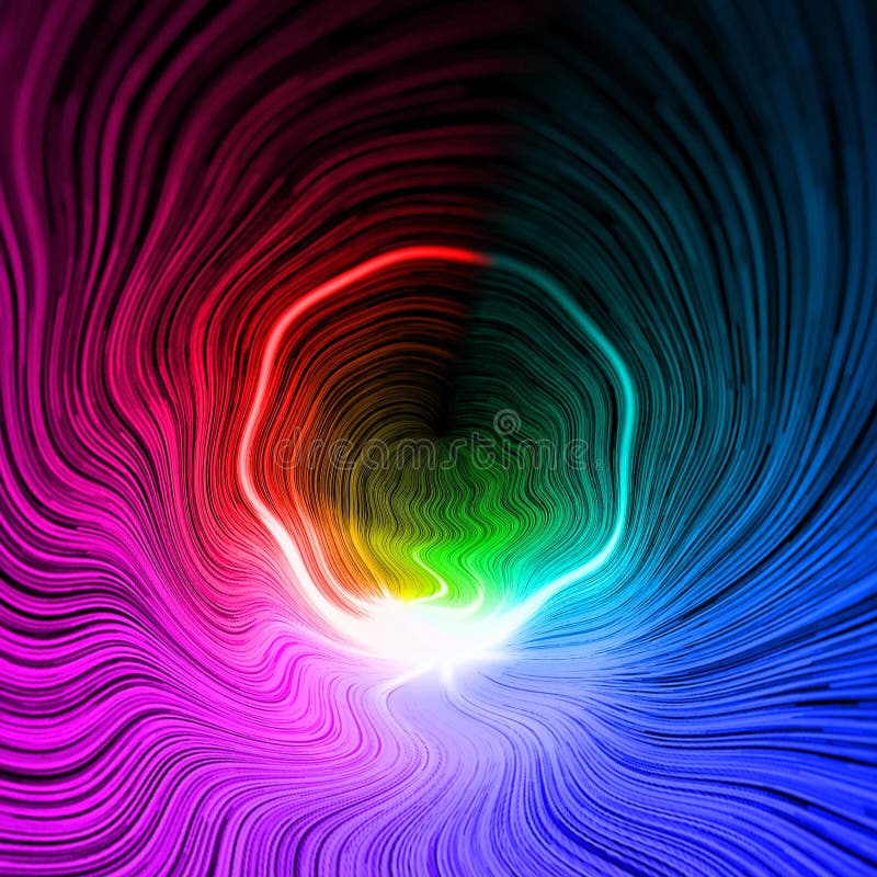 Abstract Light Swirl Digitally Generated Background Stock Illustration ...