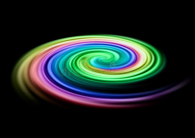 Abstract Light Swirl Digitally Generated Background Stock Illustration ...