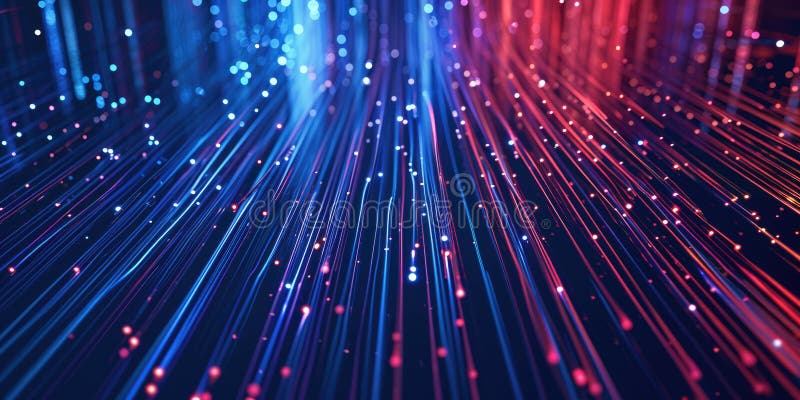 Abstract Light Technology Background Glows in Dark of Comeliness Stock ...