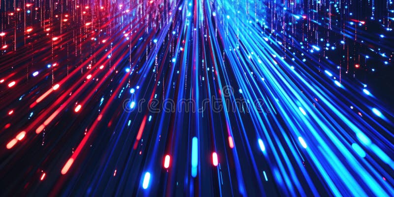 Abstract Light Technology Background Glows in Dark of Comeliness Stock ...