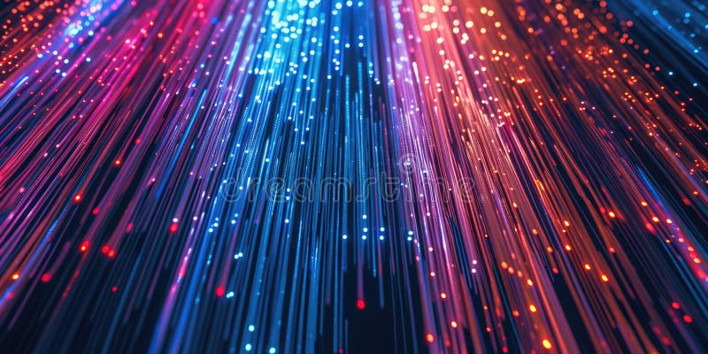 Abstract Light Technology Background Glows in Dark of Comeliness Stock ...