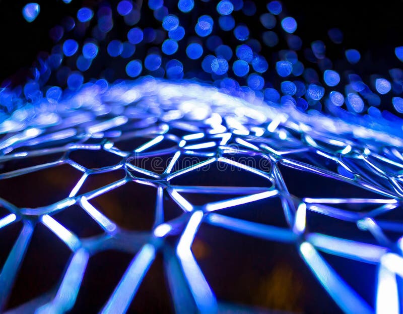 Abstract Light Technology Background Glows in the Dark of Comeliness ...