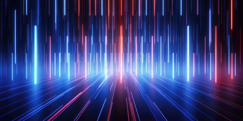 Abstract Light Technology Background Glows in Dark of Comeliness Stock ...