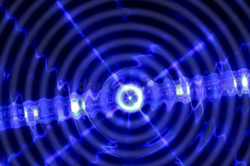 Abstract Round Wave Light Technology Background Stock Photo - Image of ...
