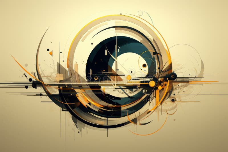 Contemporary Abstract Puffin Illustration Featuring Intricate Geometric ...