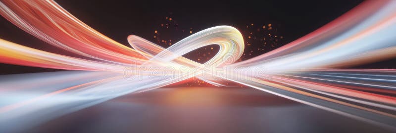 Abstract Light Trails with Dynamic Circular Motion and Vivid Color ...