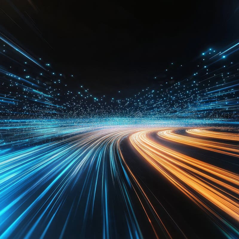 Abstract Light Trails, Motion Blur of Light, Traffic Light Trails ...