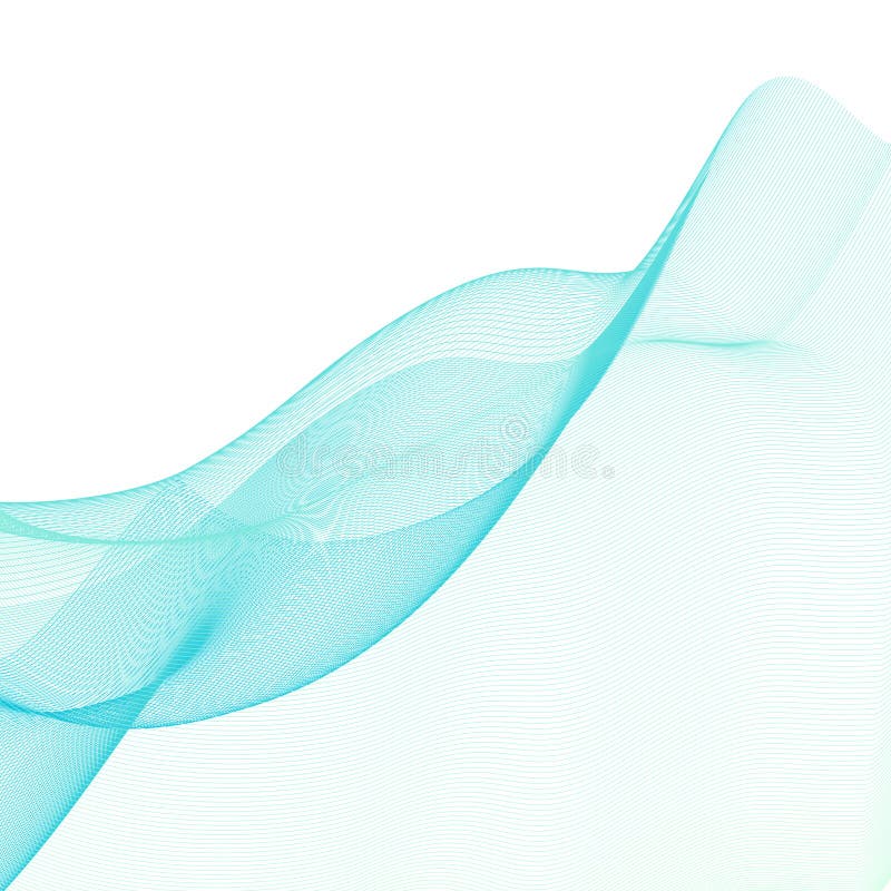 Abstract Light Turquoise Wave. Subtle Vector Graphic Pattern Stock ...