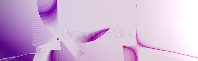 Abstract Light-violet Composition, 3d Render Stock Illustration ...