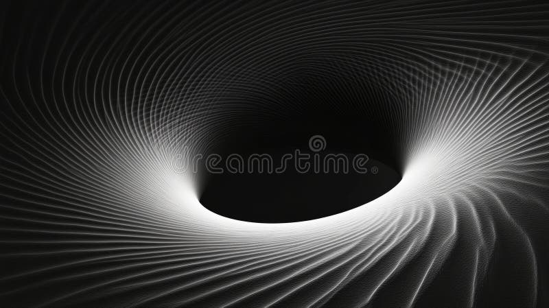 Abstract Light Vortex with Dynamic Waves and Dark Center Stock Photo ...