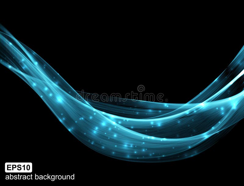 Abstract Light Wave Futuristic Background. Stock Vector - Illustration ...