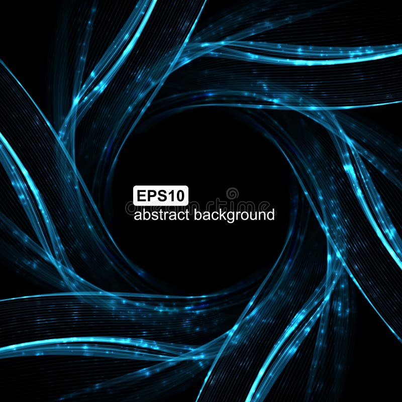 Abstract Light Wave Futuristic Background. Stock Vector - Illustration ...