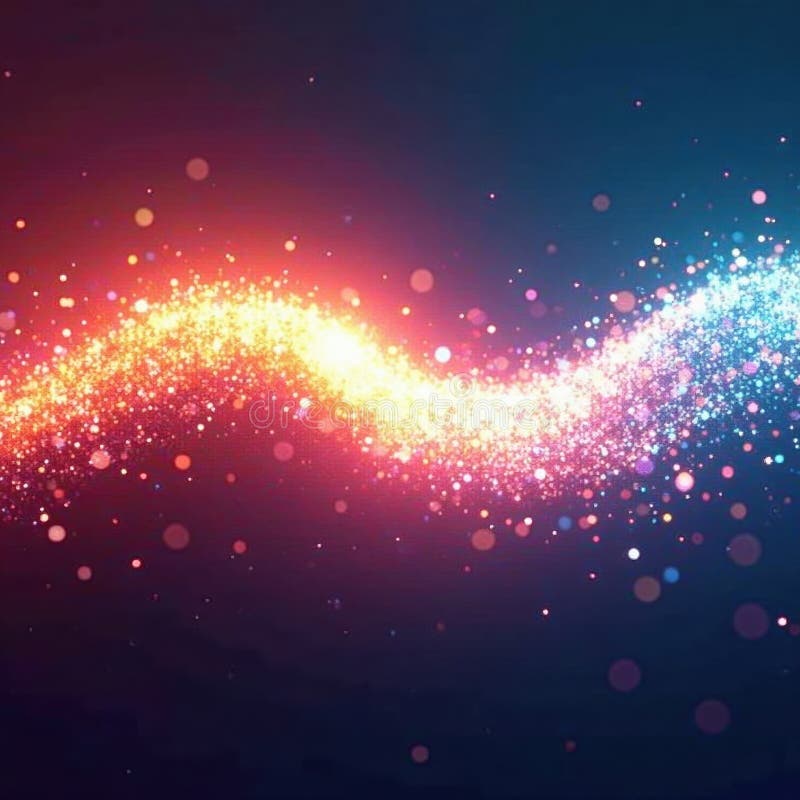 Abstract Light Wave, Vibrant Sparks, Dark Backdrop, Nebula, Abstract ...