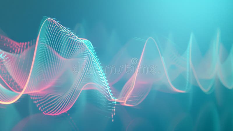 Abstract Light Wave Visualization Stock Illustration - Illustration of ...