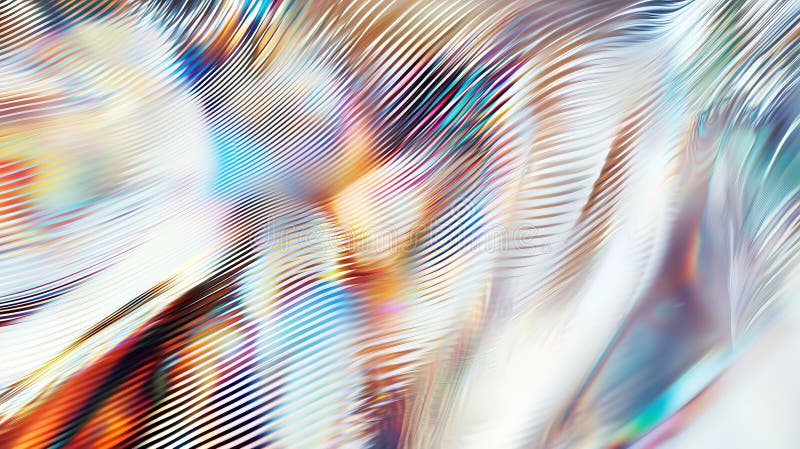 Abstract Light Waves: Colorful Iridescent Textured Pattern with Fluid ...