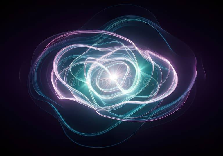 Abstract Light Waves Creating a Mesmerizing Swirl of Colors and ...