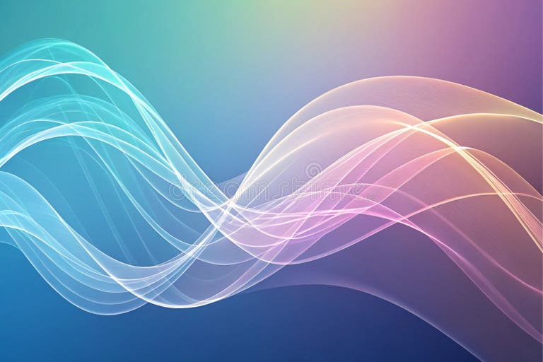 Abstract Light Waves Forming Smooth Arcs Stock Illustration - Illustration of smooth, flow ...