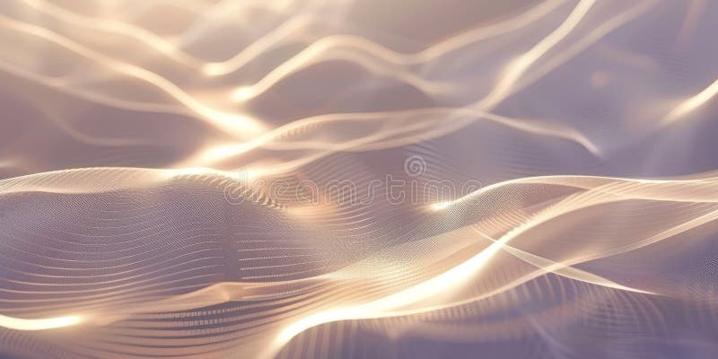 Abstract Light Waves Give a Calming Visual Experience with Their Glow ...