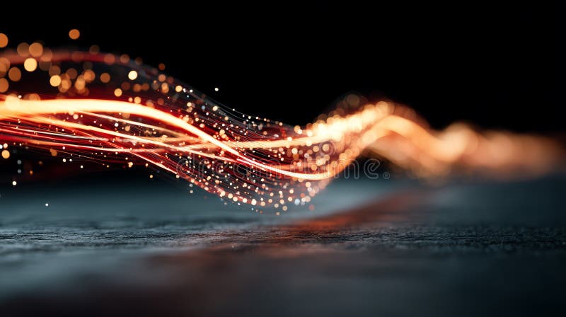 Abstract Light Waves with Particles Representing Customer Journey ...