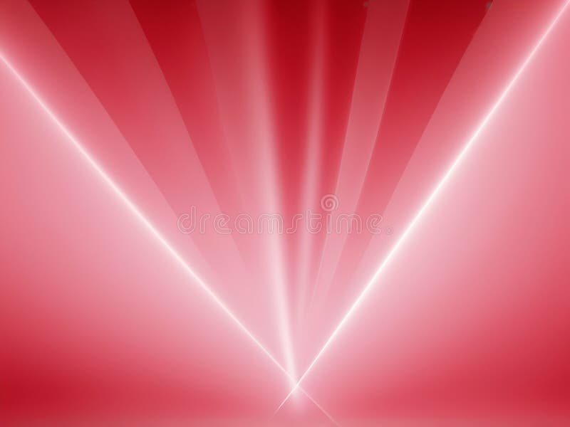 Abstract Light White Beams of Light on a Gradient Red Finely Grained ...