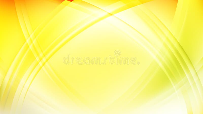 Abstract Light Yellow Waves Curved Lines Background Vector Illustration ...