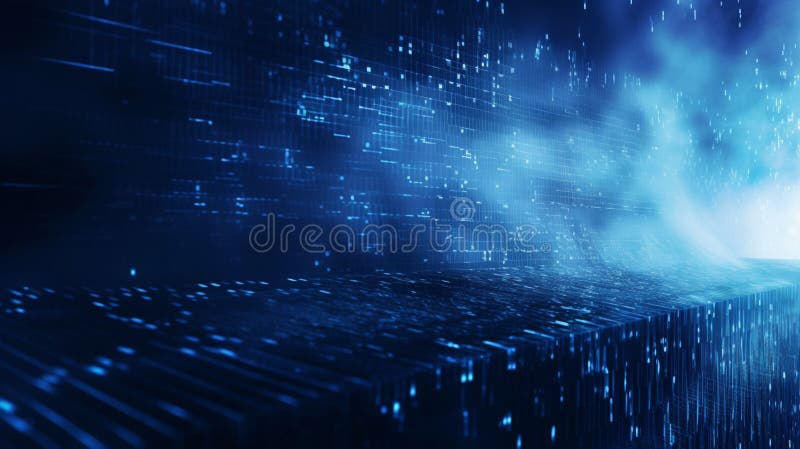 Abstract Lighting, Dust, Particle and Glare on Background. Generative ...