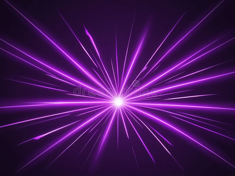 Abstract Lighting Effect Dot Neon Purple Light Ray on a Dark Purple ...
