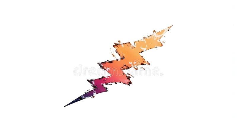 Abstract Lightning Bolt Design Element Stock Illustration ...