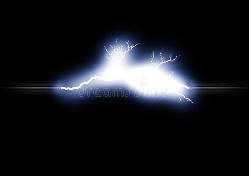 Abstract Lightning Bolt Lighting Up the Darkness in a Storm Concept ...