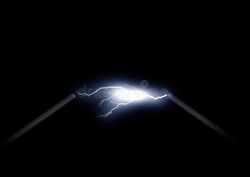 Abstract Lightning Bolt Lighting Up the Darkness in a Storm Concept ...
