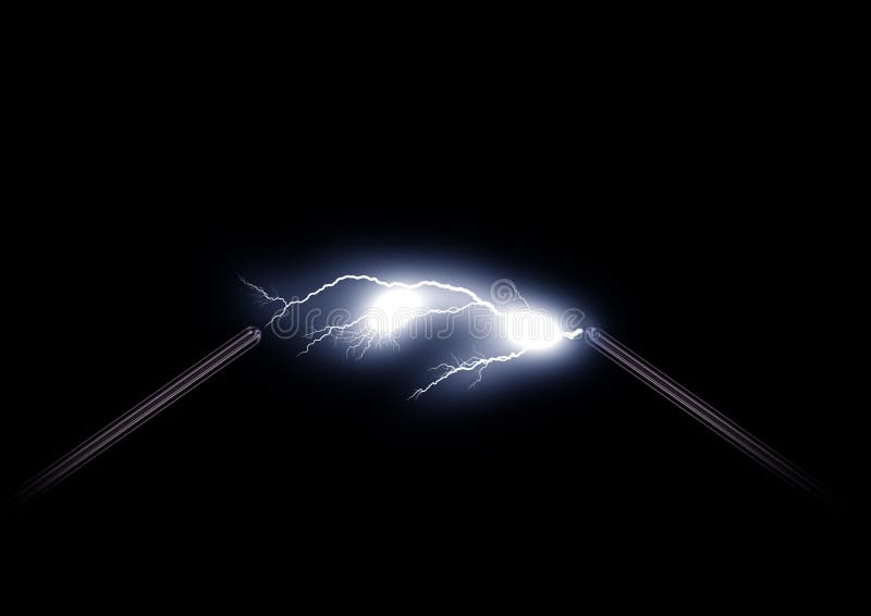 Abstract Lightning Bolt Lighting Up the Darkness in a Storm Concept ...