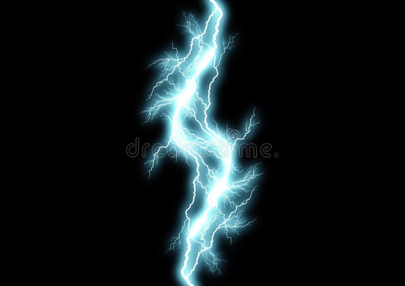 Abstract Lightning Bolt Lighting Up the Darkness in a Storm Concept ...
