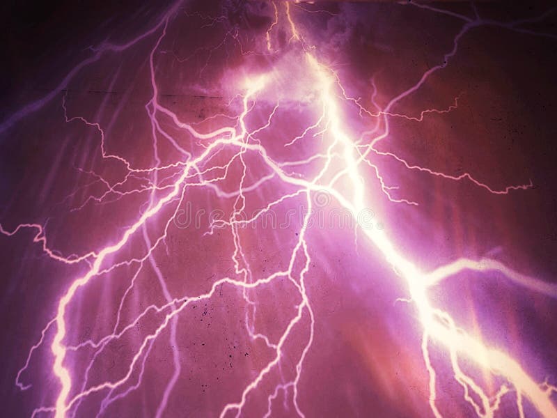 Abstract Lightning Bolt Lighting Up the Darkness in a Storm Concept ...