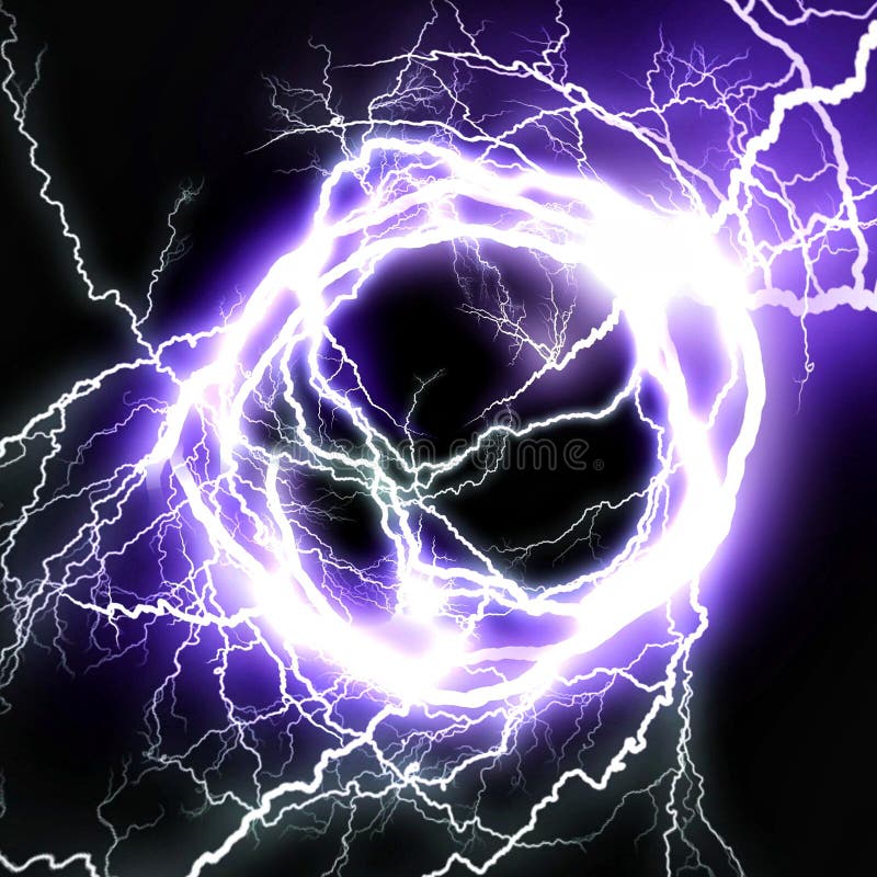 Abstract Lightning Bolt Lighting Up the Darkness in a Storm Concept ...