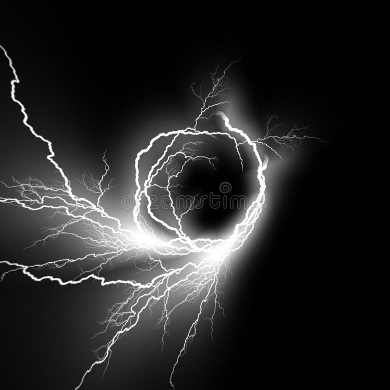 Abstract Lightning Bolt Lighting Up the Darkness in a Storm Concept ...