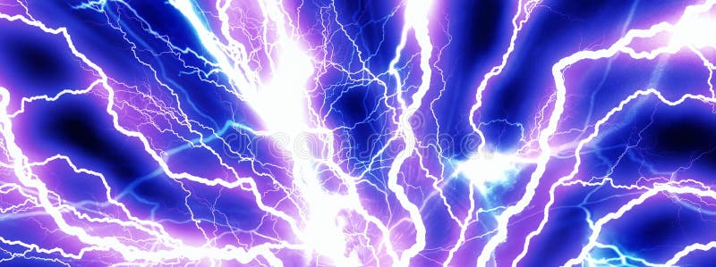 Abstract Lightning Bolt Lighting Up the Darkness in a Storm Concept ...