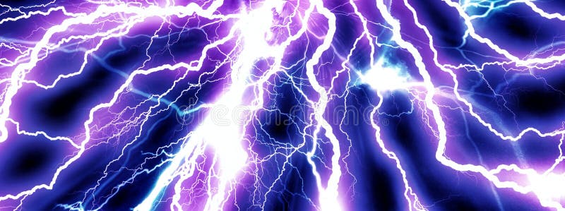 Abstract Lightning Bolt Lighting Up the Darkness in a Storm Concept ...