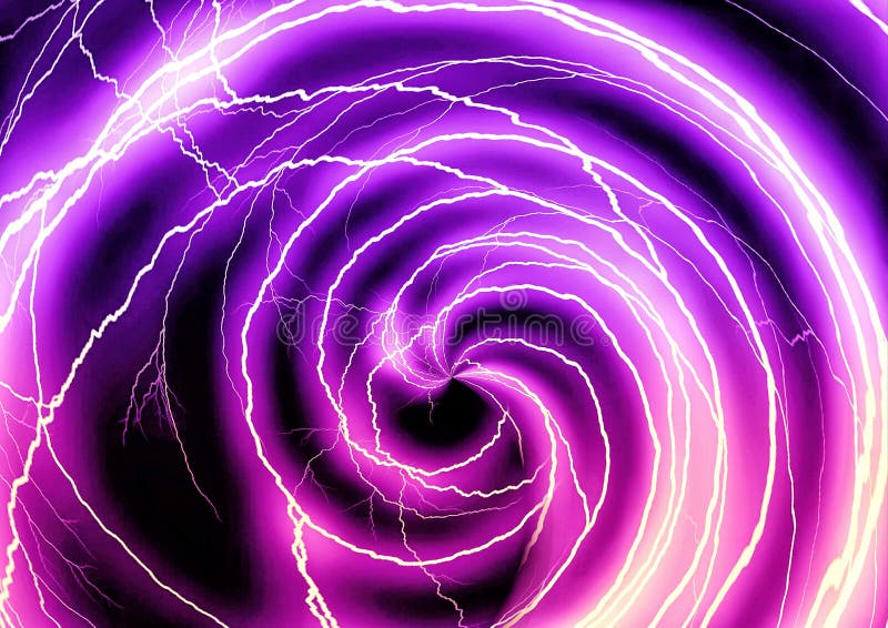 Abstract Lightning Bolt Lighting Up the Darkness in a Storm Concept ...