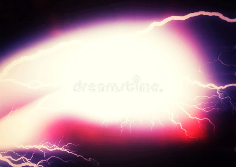 Abstract Lightning Bolt Lighting Up the Darkness in a Storm Concept ...