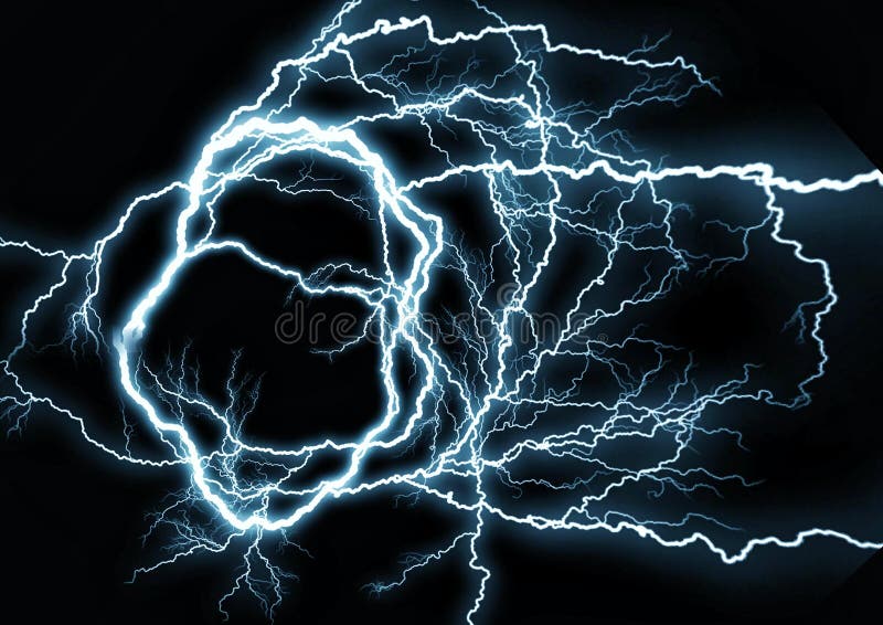 Abstract Lightning Bolt Lighting Up the Darkness in a Storm Concept ...