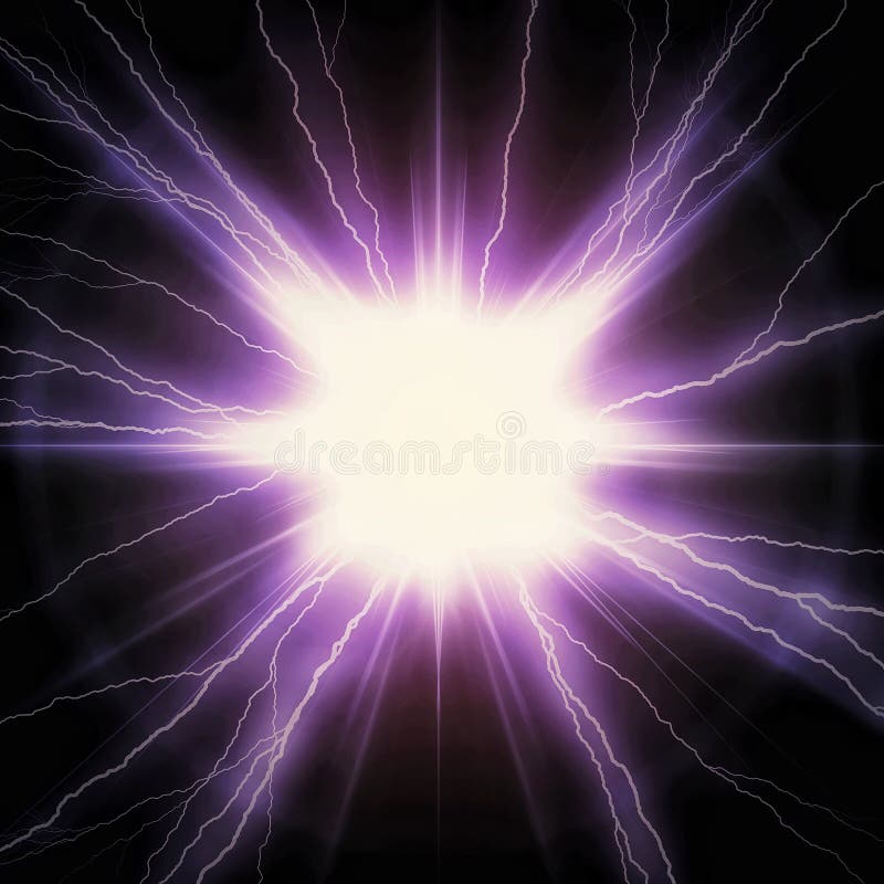 Abstract Lightning Bolt Lighting Up the Darkness in a Storm Concept ...
