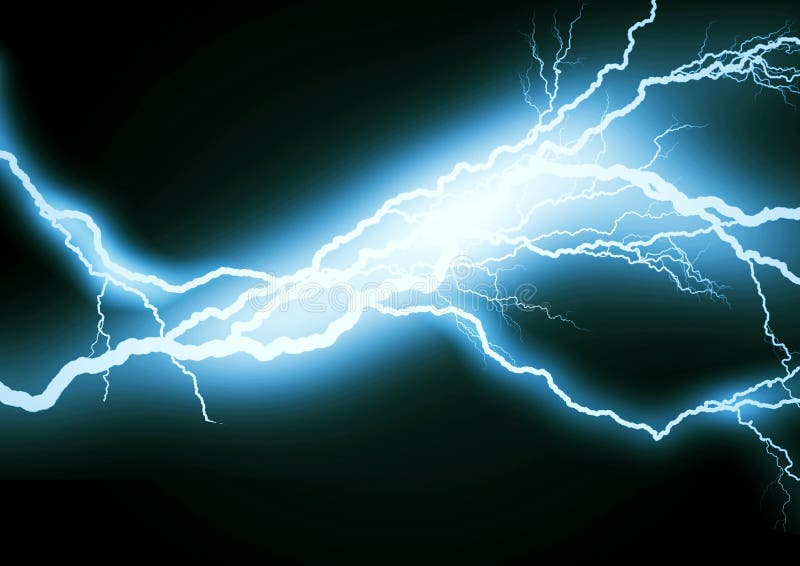 Abstract Lightning Bolt Lighting Up the Darkness in a Storm Concept ...